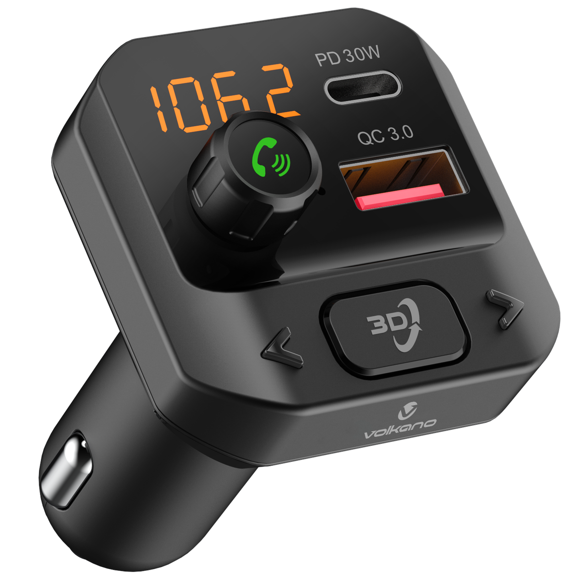 Volkano Bluetooth Car Modulator - FM Transmitter & Dual USB Charger ...