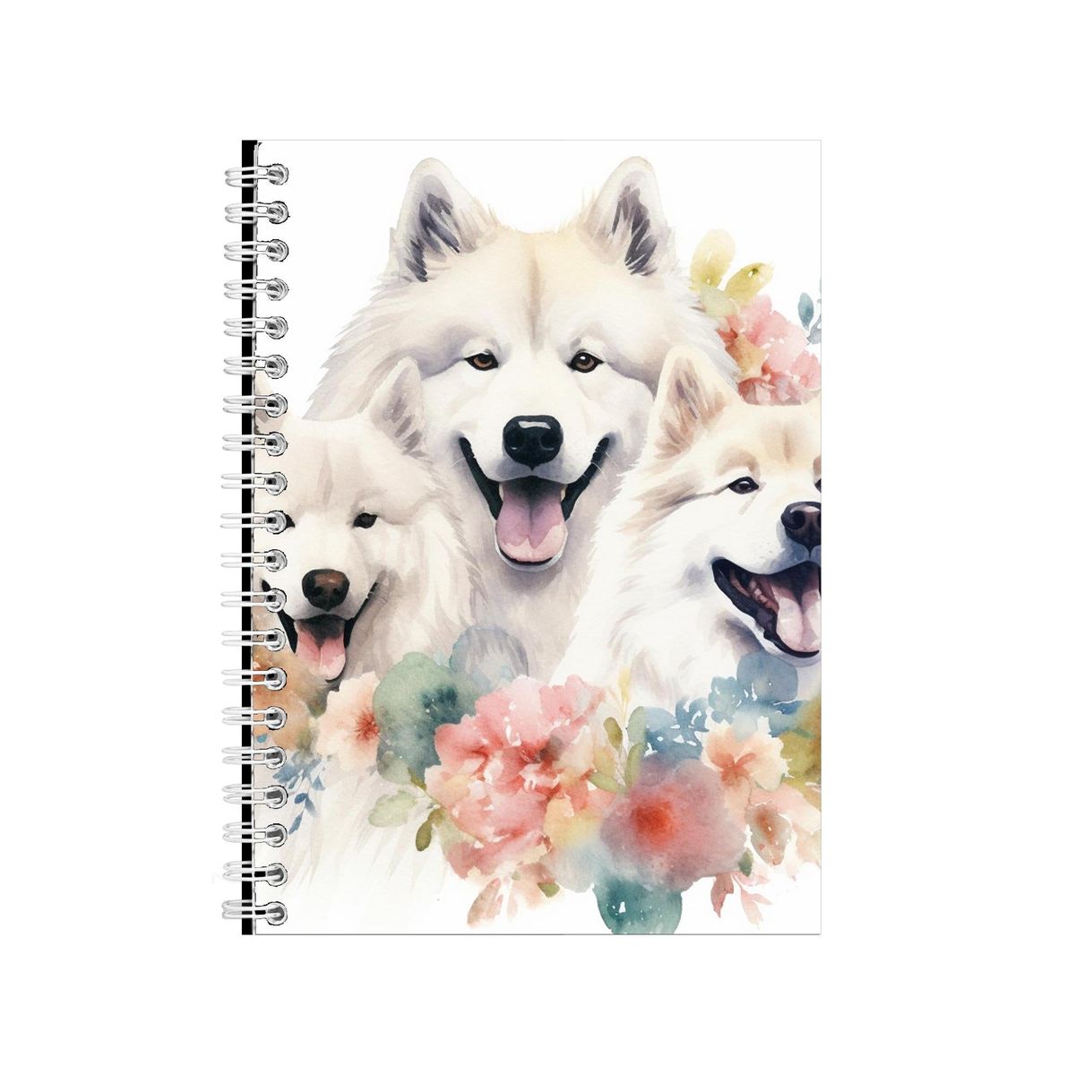Flower Dogs 37 A5 Notebook Gift Idea Spiral Notepad 200 | Shop Today ...