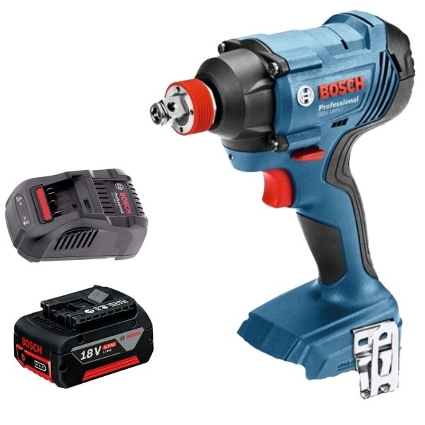 Bosch - Impact Driver / Cordless Wrench (GDX 180-LI) with Battery and ...