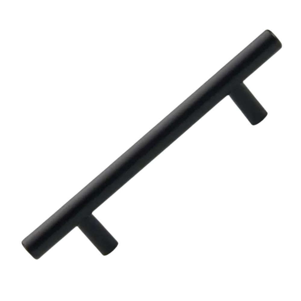 Pack of 6 x Hollow Stainless Steel Barrel Handle, Matt Black, 96mm ...
