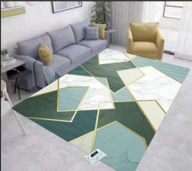 Modern 3D Geometric Design Area 16 Rug & Complementary IH Tieback ...