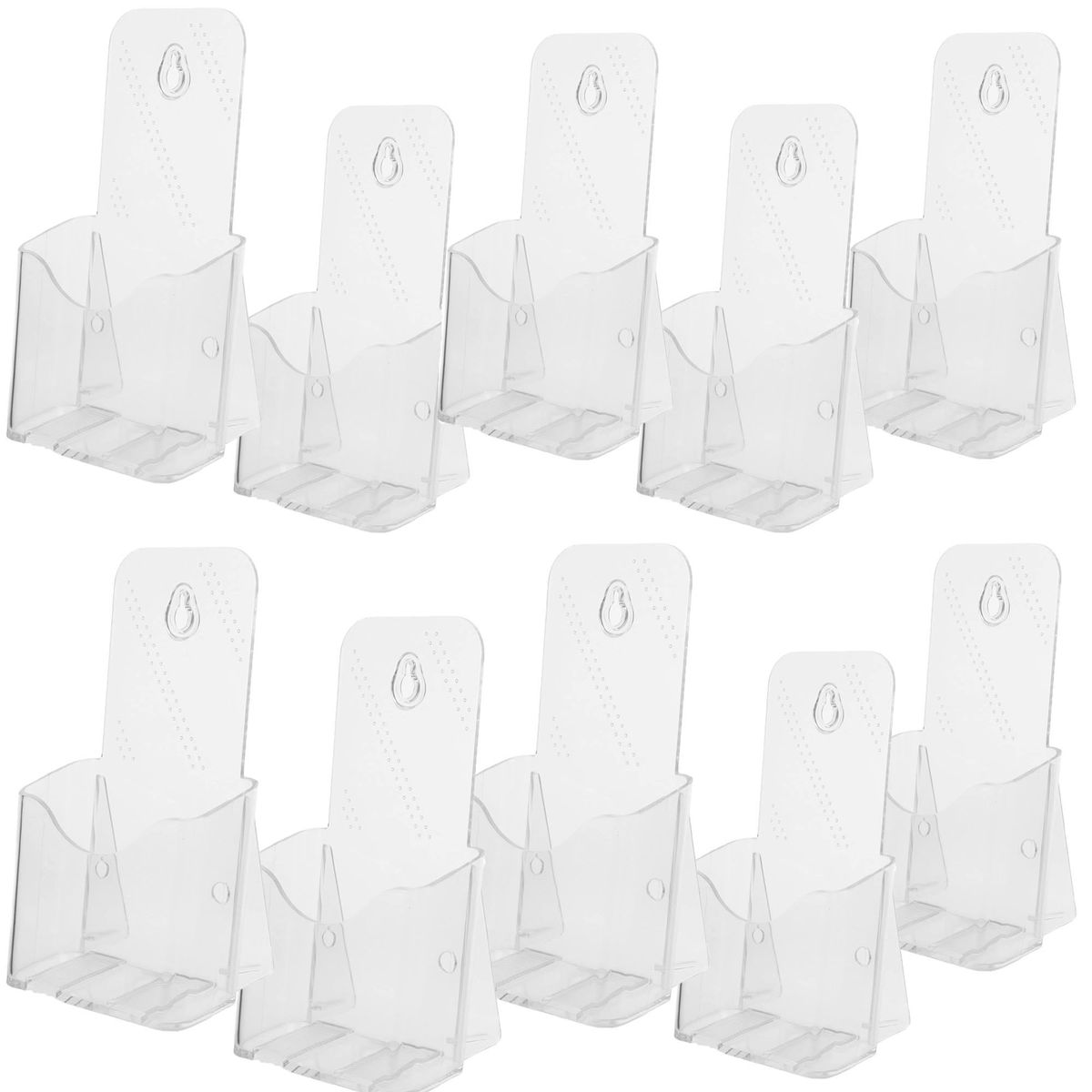 10PCS Acrylic Menu Holder Table Brochure Holder Pamphlet Stand - A6 ...