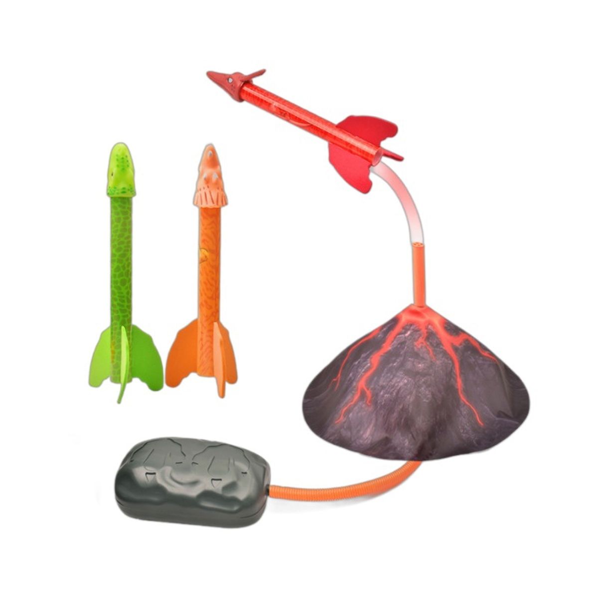 Kids Foam Rocket Launcher Outdoor Kongl Toy Set For Boys And Girls ...