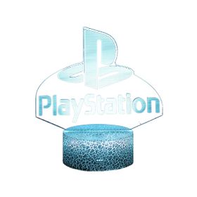 3D LED: Playstation Logo Optical Illusion Lamps Light|Smart Touch ...