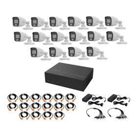 HiLook 16Ch 2MP eDVR 1TB Bullet CCTV DIY Kit - Smart Hybrid Audio ...