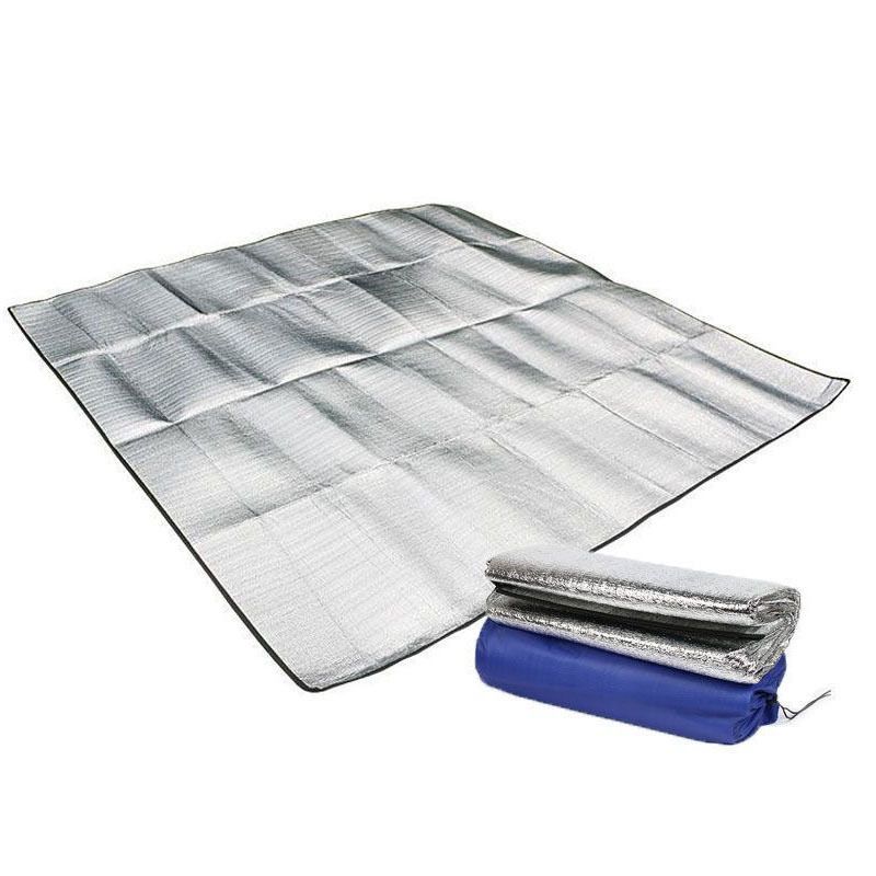 Double Sided Aluminum Film Moisture-Proof Mat, Camping Tent Floor Mat ...