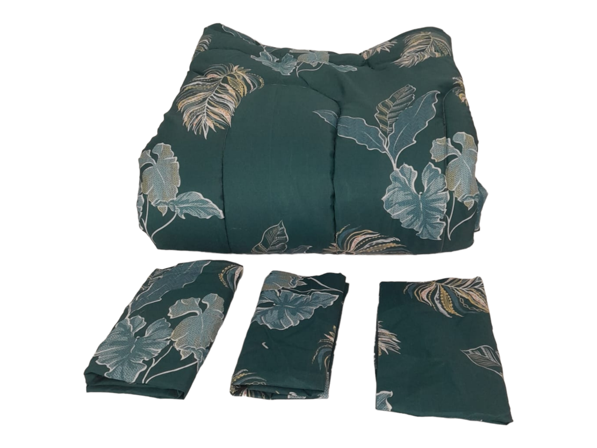 Bedding -5 Piece Comforter Set - Queen Size- Green with Leafs | Shop ... Bedding -5 Piece Comforter Set - Queen Size- Green with Leafs | Shop ...