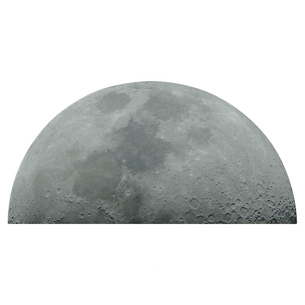 Cape Art Kids Grey Moon Half Round Rug | Shop Today. Get it Tomorrow ...