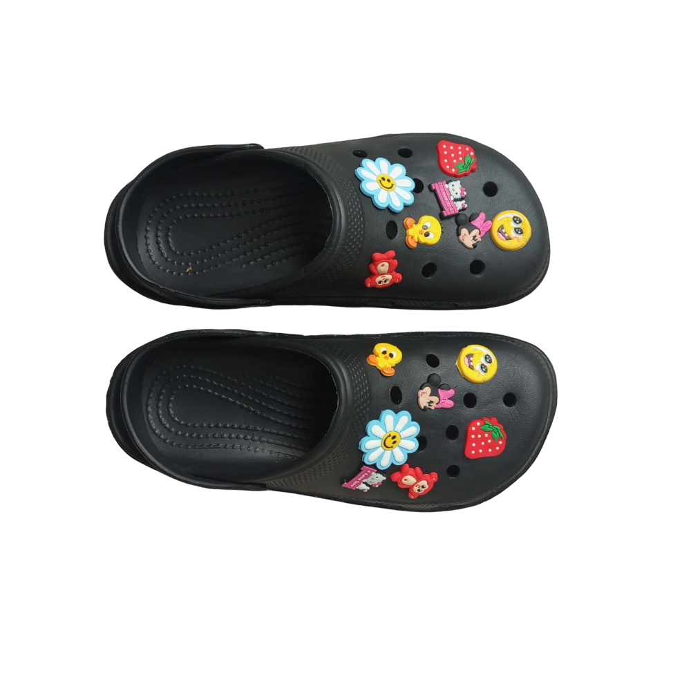 Women's Clogs with Funky charm stickers | Shop Today. Get it Tomorrow ...