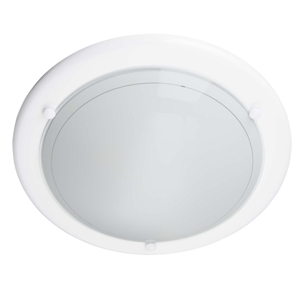 Zebbies Lighting - Miramar Wh - White Flush Mount Ceiling Light | Shop ...
