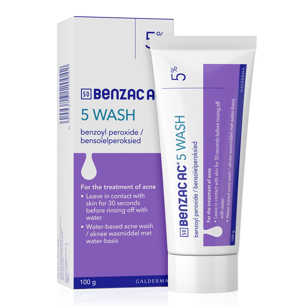 Benzac AC 5, Face & Body Wash 100g, For Acne Treatment & Pimples ...