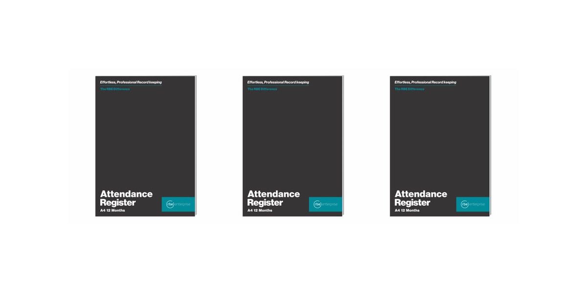 RBE Attendance Work Register 12 Months 28pgs - 3 Pack | Shop Today. Get ...