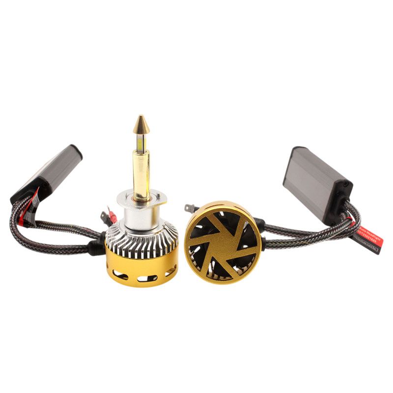 LED 360-Series H1 White 600k CSP Chip LED Replacement Headlight Bulbs ...