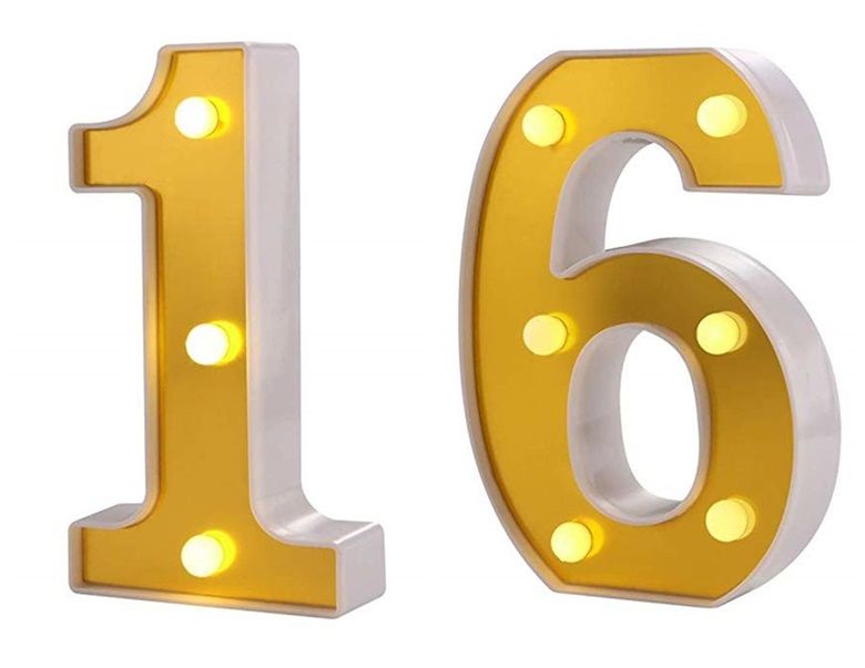 LED Number Tabletop Light -16 | Shop Today. Get it Tomorrow! | takealot.com