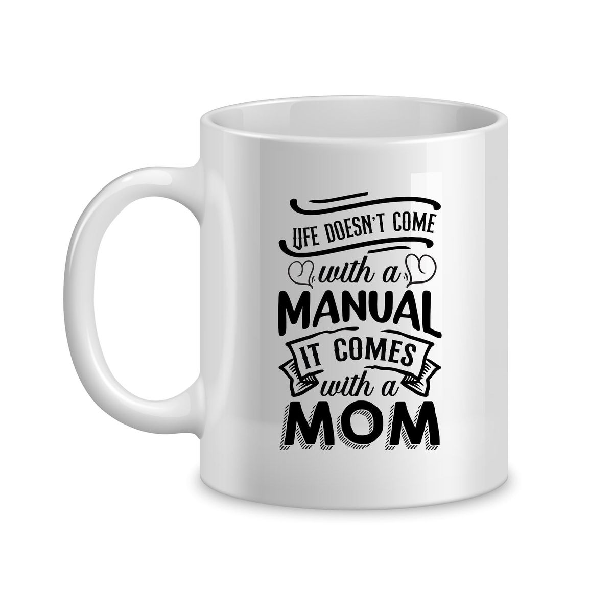 No Manual Coffee Mugs For Mothers Day Trendy Mom Sayings Graphic