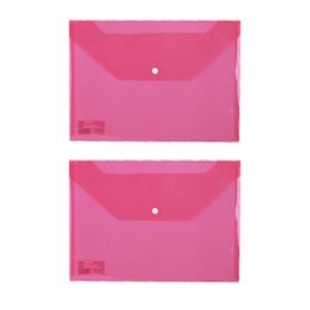 Deli - Pink A4 Carry Folder With Press Stud - 2 Pack | Shop Today. Get ...