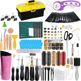 A Professional Leather Working Tool Kit Packed in a Tool Box | Shop ...