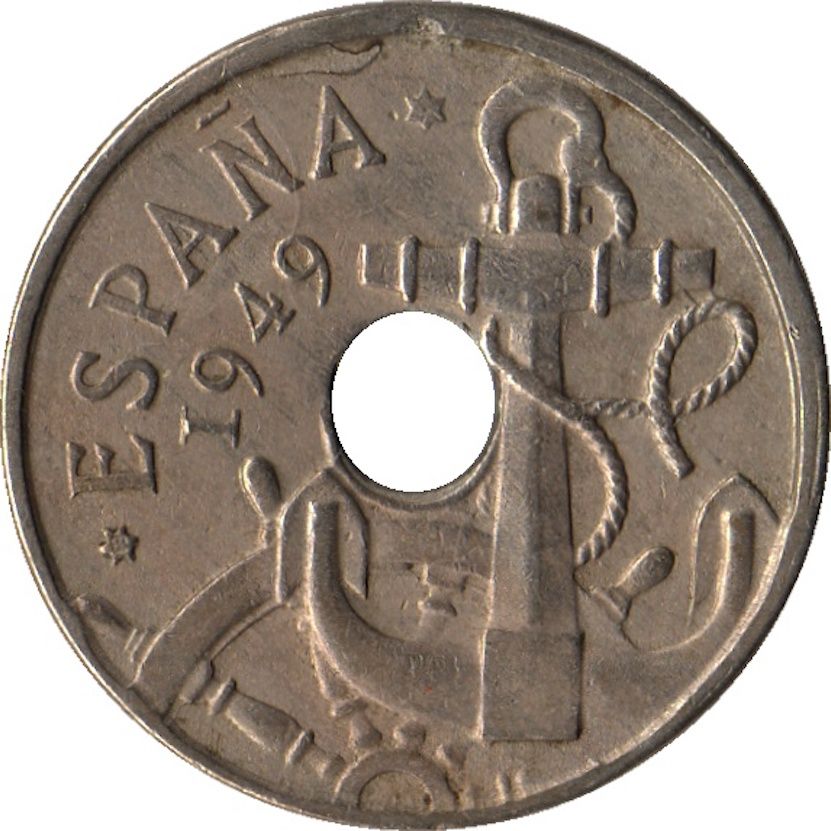 1949 Spain 50 Centimos Francisco Franco | Shop Today. Get it Tomorrow ...
