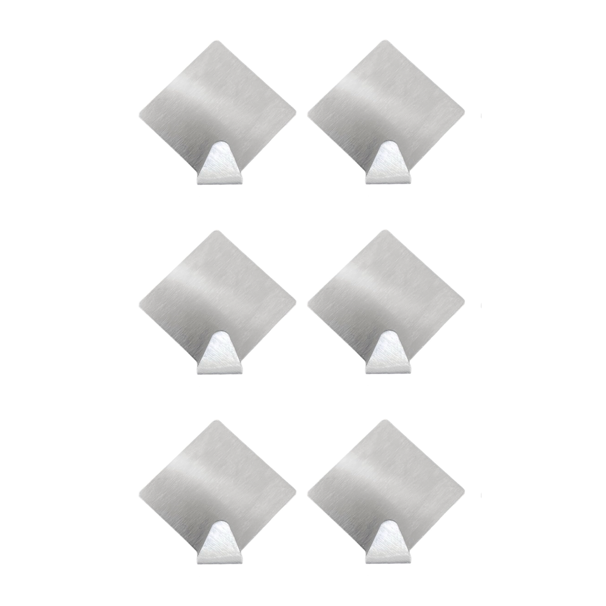 1Kg Load Bearing Diamond Shaped Multipurpose Self-Adhesive Hooks - 6 ...
