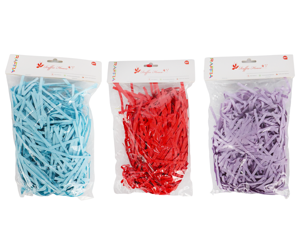 Set of 3 Solid Color Kraft Shred Paper for Gift Boxes (158064) | Shop ...