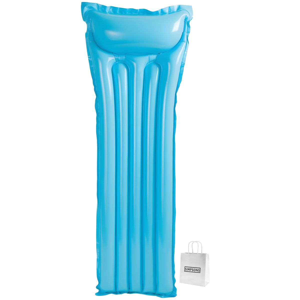 Inflatable Pool Mattress Float Lounger - 183cm x 69cm & SIMPSONS Gift ...