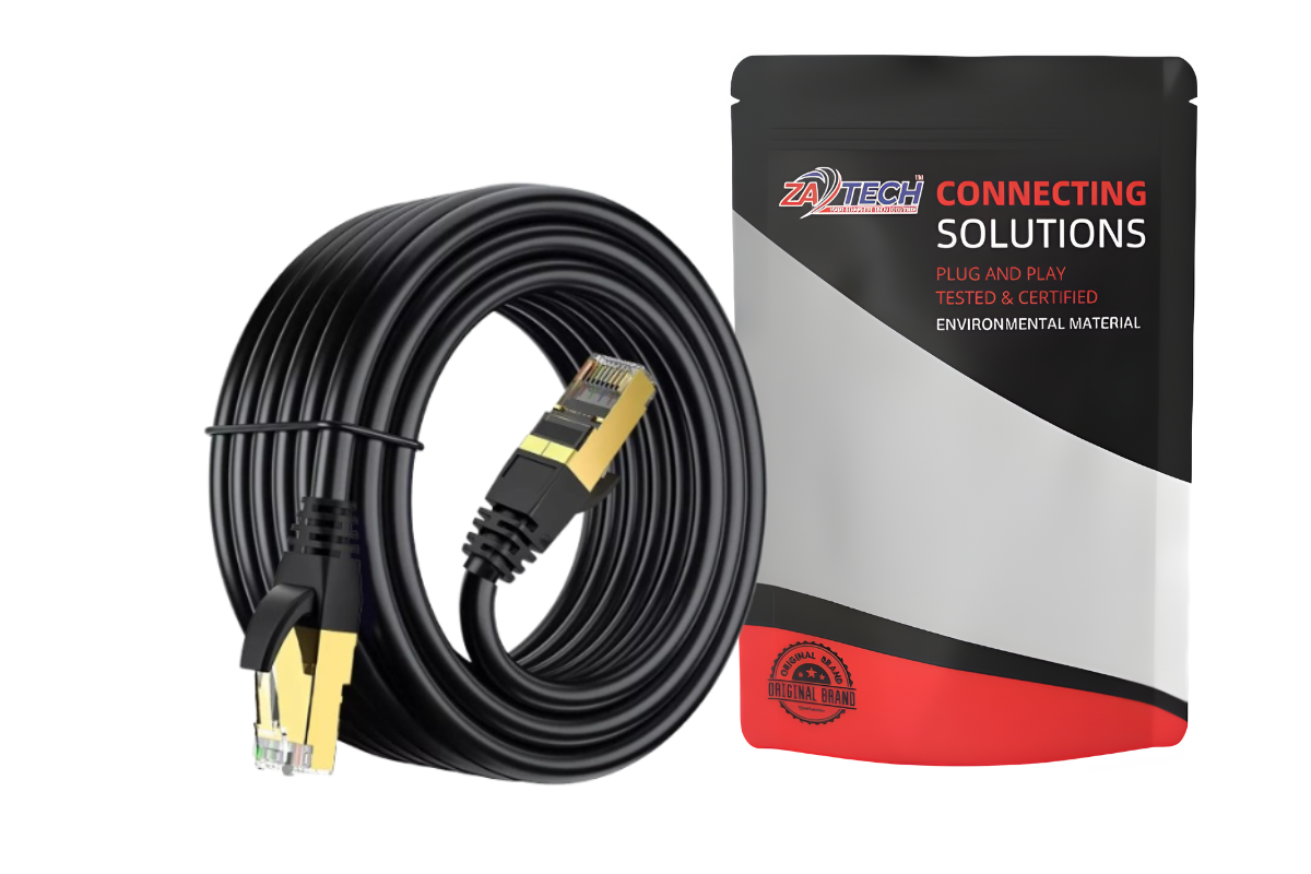 ZATECH CAT7 High-Speed LAN Cable SFTP Full Copper Ethernet Cord 20 ...