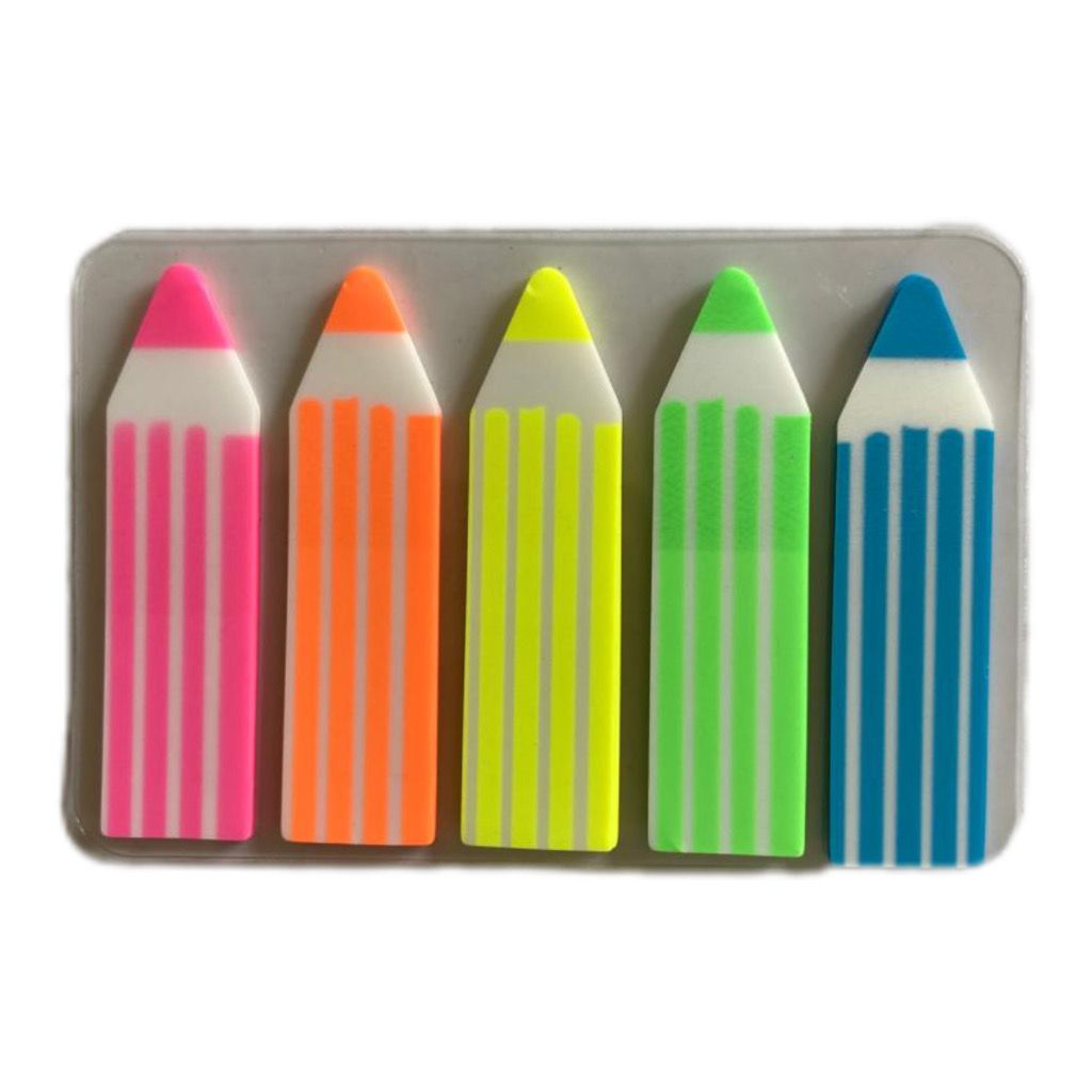 60 Multi-colour Pencil-Shaped Index Sticky Notes | Shop Today. Get it ...