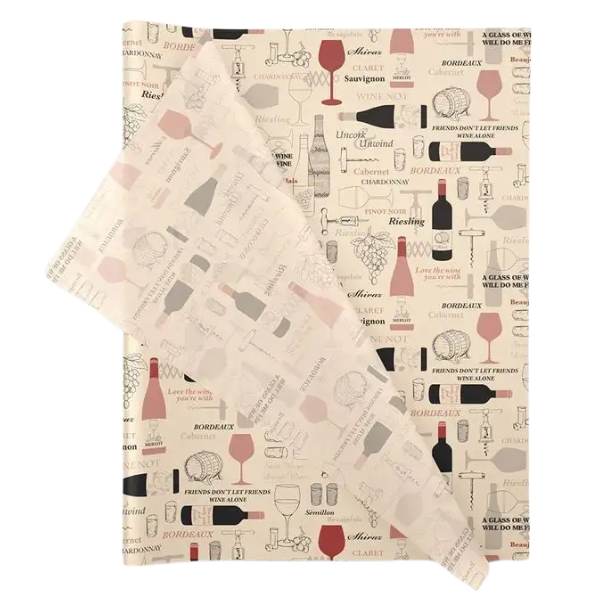 Wrapping Tissue Paper - 25 Sheets Eco-friendly & Recyclable - Wine Not ...