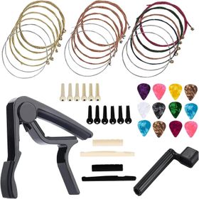 66PC Guitar Accessories Kit,Guitar Changing Tool With Strings,Picks ...