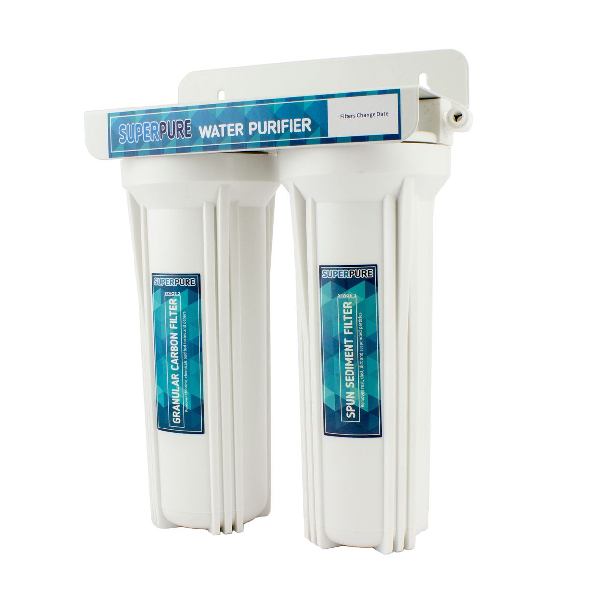 SUPERPURE 2-Stage GAC/PP Under Counter Water Filter - White | Shop ...