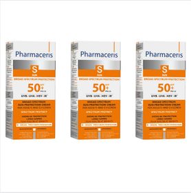 Pack of 3 Pharmaceris S - Broad Spectrum Sun Protection Cream SPF 50 ...