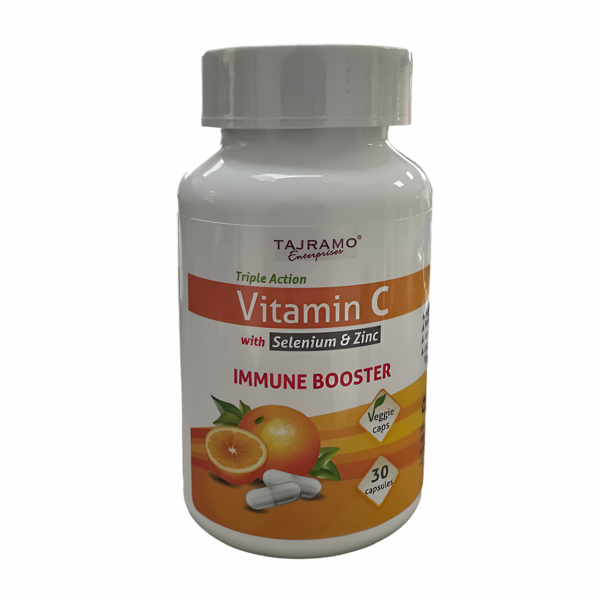 Triple Action Vitamin C with Selenium & Zinc - Immune Booster (30 Veg ...