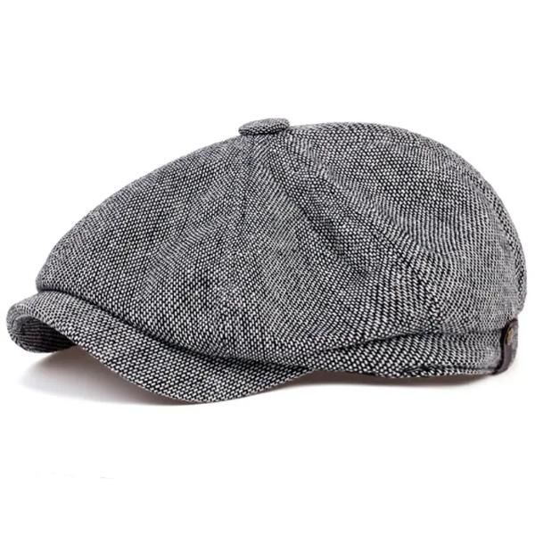 Men's Newsboy Hats Peaky Autumn Vintage Herringbone Octagon Cap | Shop ...