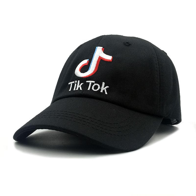 Tiktok Tik Tok Cotton Peaked Cap Outdoor Baseball Cap TikTok Hat