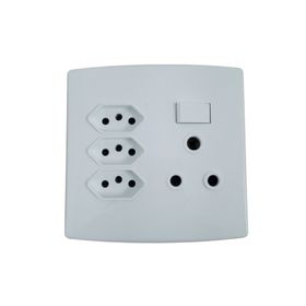 P .Piper 4 x 4 Single 3 Pin +3x2 Pin Socket White -3 Pack | Shop Today ...