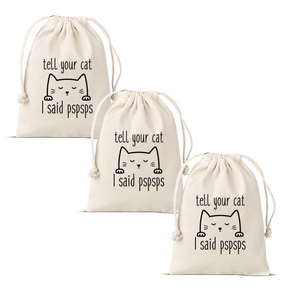 Cute Cat Drawstring Bags - Set of 3 | Shop Today. Get it Tomorrow ...