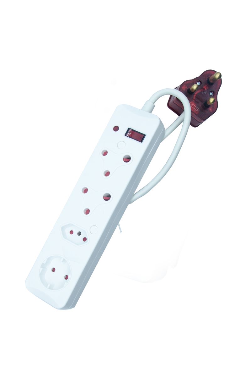 Condere 4-Way Surge Protected Power Strip with Multi Socket-Outlet ...