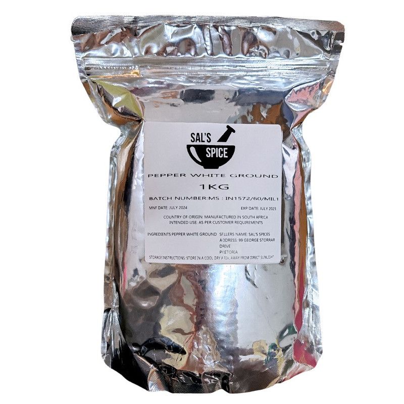 Sal's Spice Pepper White Pure Ground - 1kg | Shop Today. Get it ...