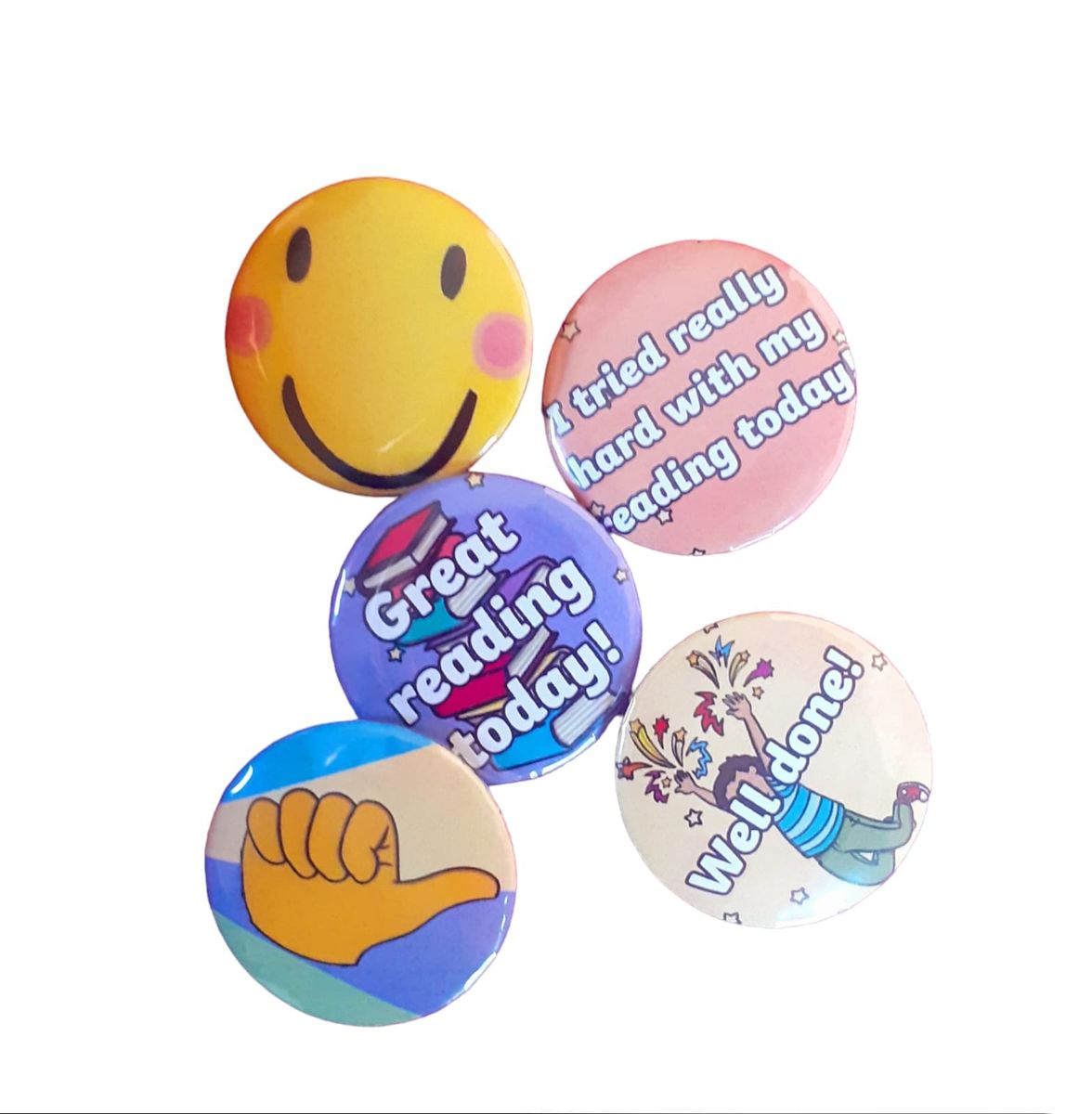 Reading Reward Badge Pins - 32mm - 25-Piece | Shop Today. Get it ...