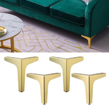 Gold Metal Triangle Furniture Leg 4 Pieces Shop Today. Get it Tomorrow takealot