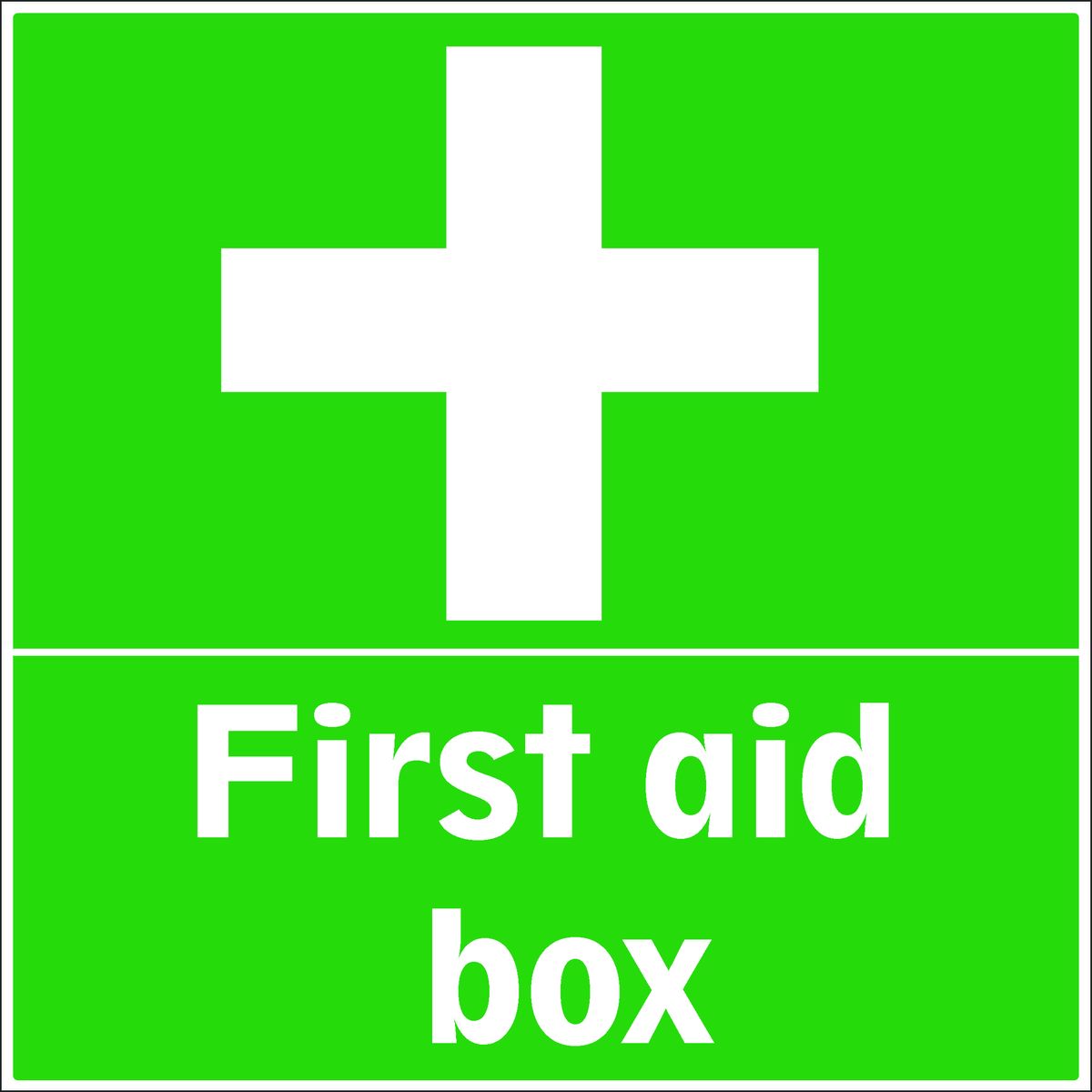 First Aid Box Sign 19x19cm - 2 Pack | Shop Today. Get it Tomorrow ...