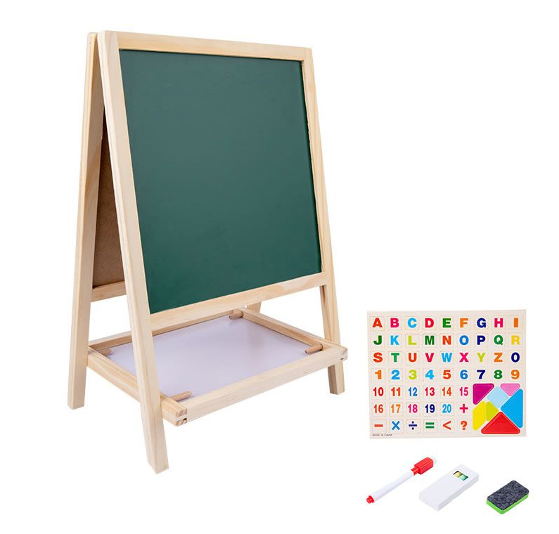 Small Wooden Drawing Board For Children's Double-sided | Shop Today ...