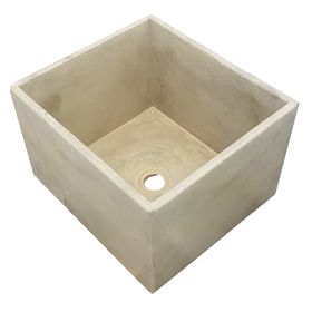 Large Sandstone Square Concrete Basin (45 X 40x 31cm High) | Shop Today ...