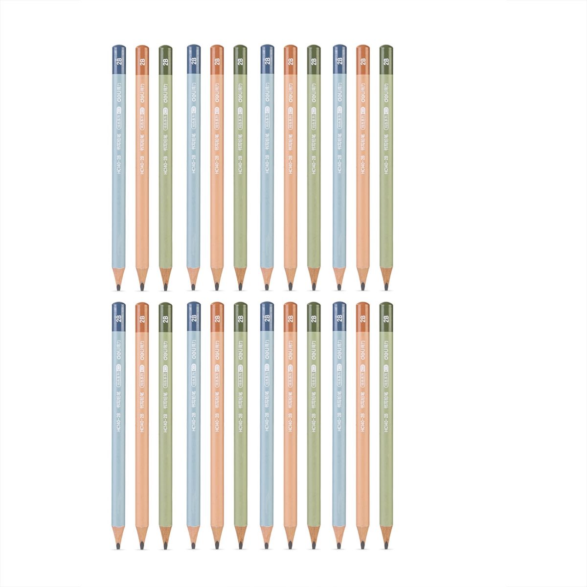 Deli Graphite Pencil 2B Jumbo Triangular Barrel 12 pcs, 2 packs | Shop ...