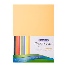 Marlin -10 A4 Project Boards 160gsm - Pastel Buff (Pack Of 10) | Shop ...