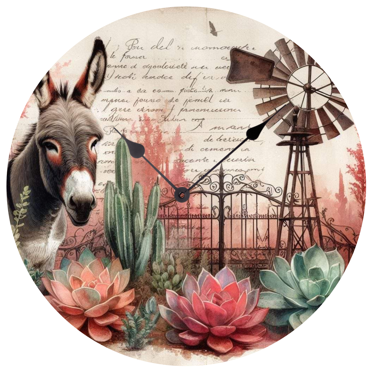 Donkey - A - Ceramic Wall Clock 20cm | Shop Today. Get it Tomorrow ...