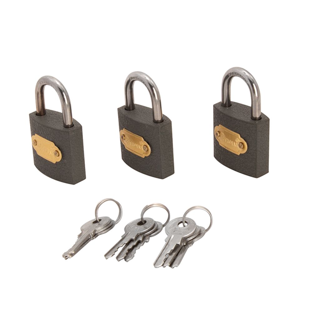 Trojan Padlock Tri Pack - Iron K/a 30mm | Shop Today. Get it Tomorrow ...