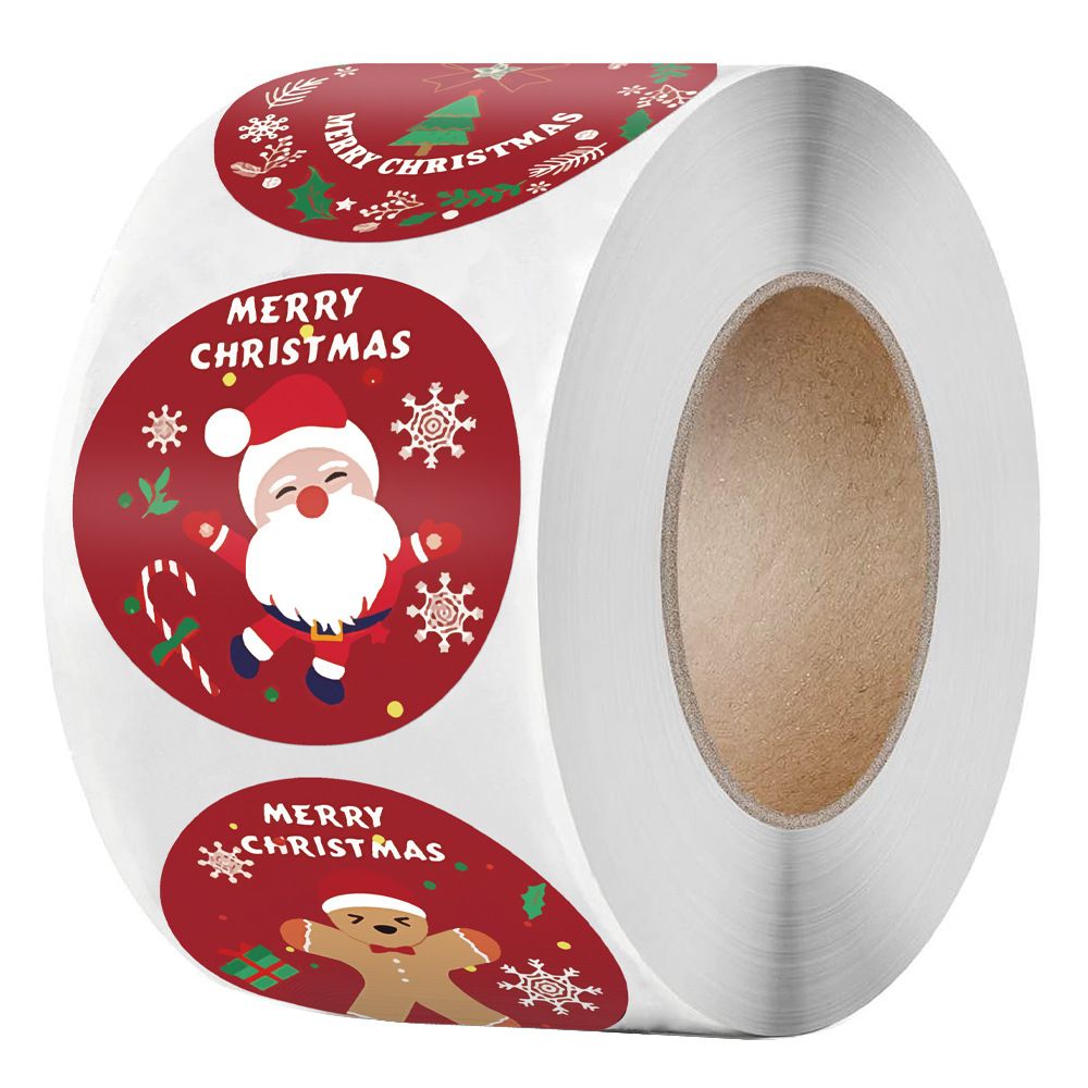 Merry Christmas Stickers Christmas Theme Seal Labels Stickers Self ...