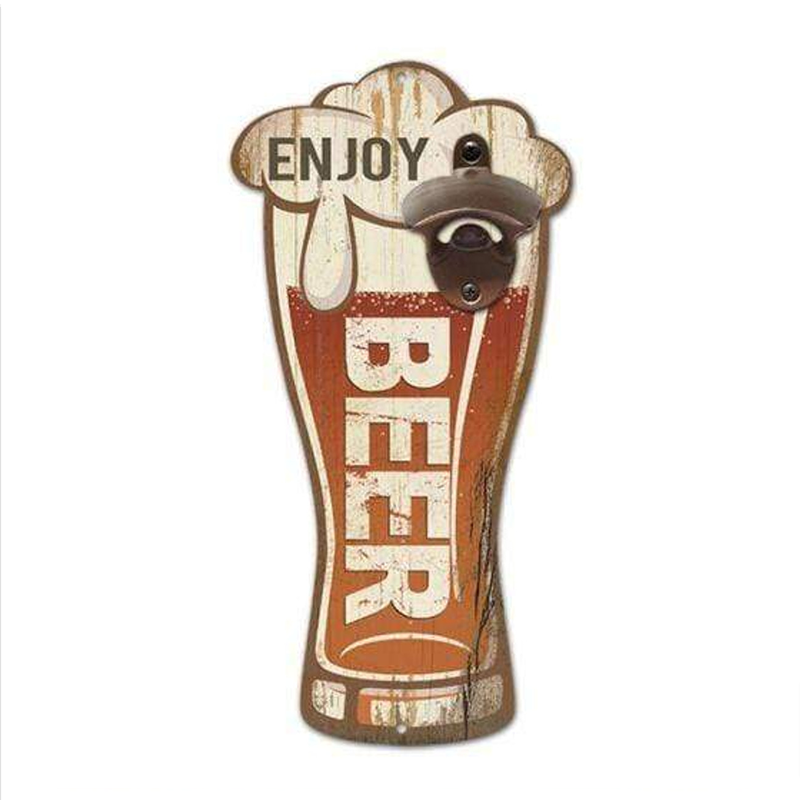 Wall Mounted Beer Bottle Opener Sign WMBBOS493 | Shop Today. Get it ...