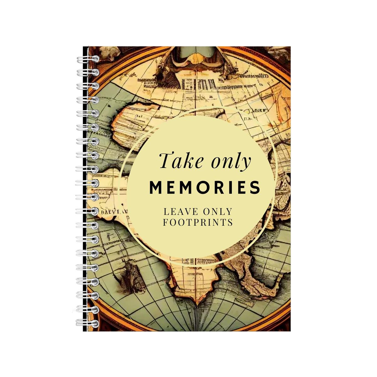 Memories A5 Notebook Spiral and Lined Travel Graphic Notepad Present ...
